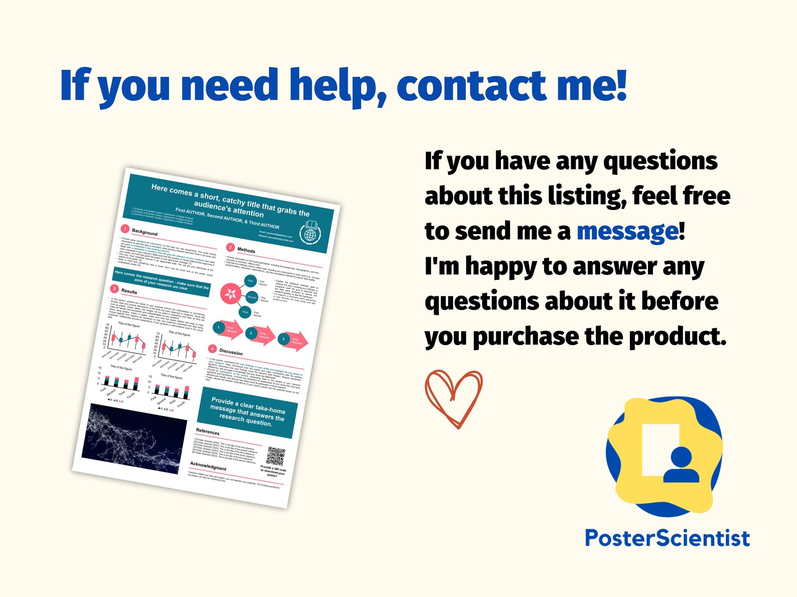 Academic Poster Template Powerpoint to Present Your Scientific Research ...