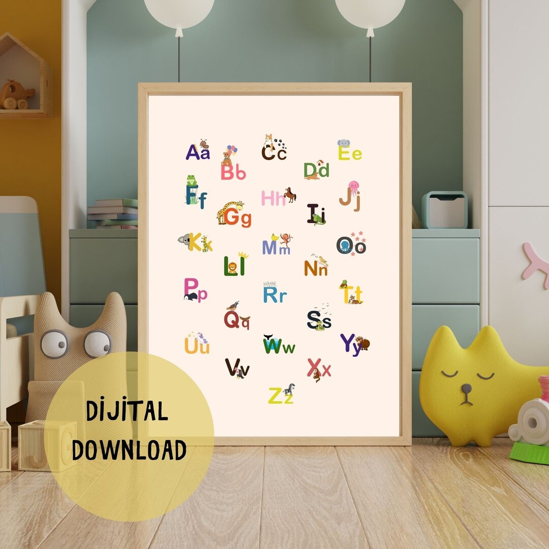Animal Alphabet, PRINTABLE, Animal Alphabet Printable, Printable Animal ...