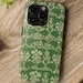 Sage Green Phone Tough Case in Azulejo Porcelain Tile Mediterranean ...