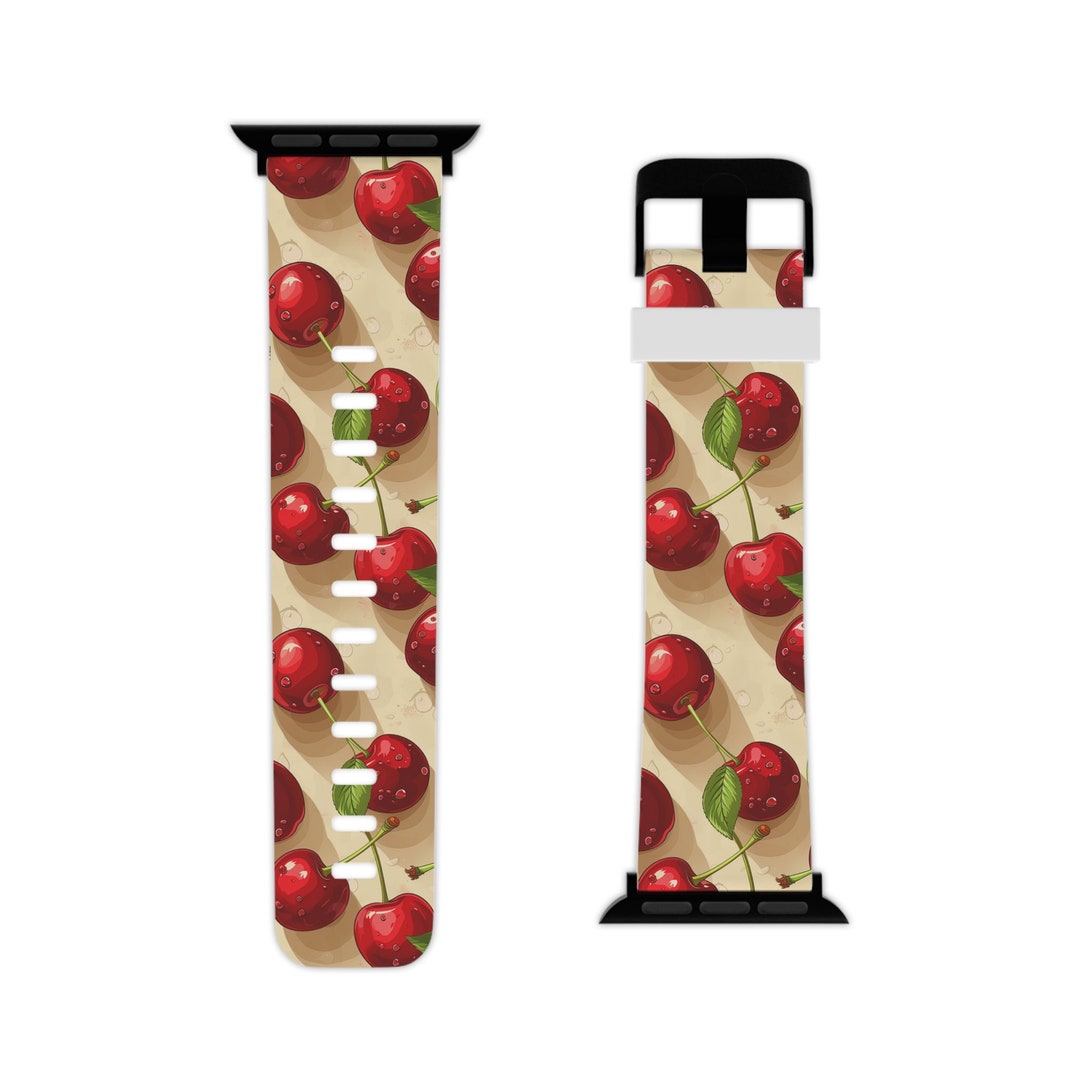 Cute Summer Cherries Apple Watch Strap Unique and Colorful Design - Etsy