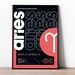 Award Winning Aries Poster, Zodiac, Astrology, Digital Art, Printable ...