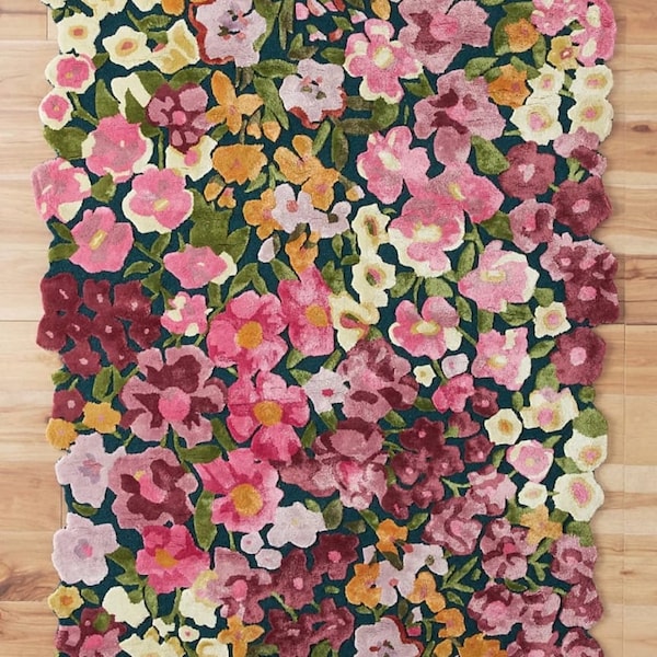 Floral Rug - Etsy