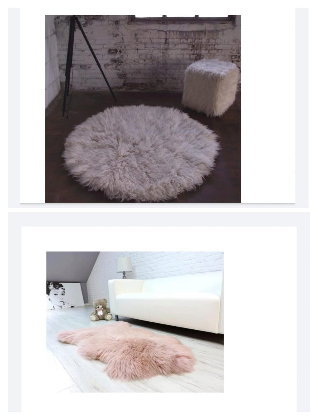 Solid Soft Pink Shag Area Rug Custom Order for Ouinea Postell/ Size 9x9 ...