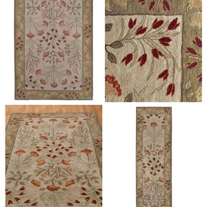 Multi Adeline Hand Tufted Floral Wool Area Rug for Home , New Home Gift ...