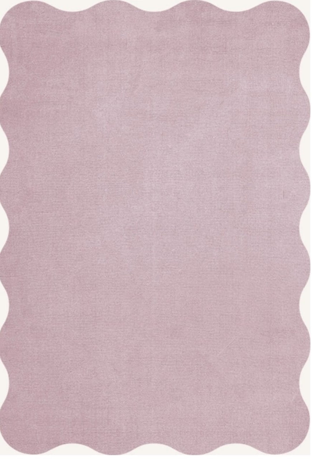 Wavy Shaped Organic Scallop Hand Tufted Irregular Solid Color Area Rug ...