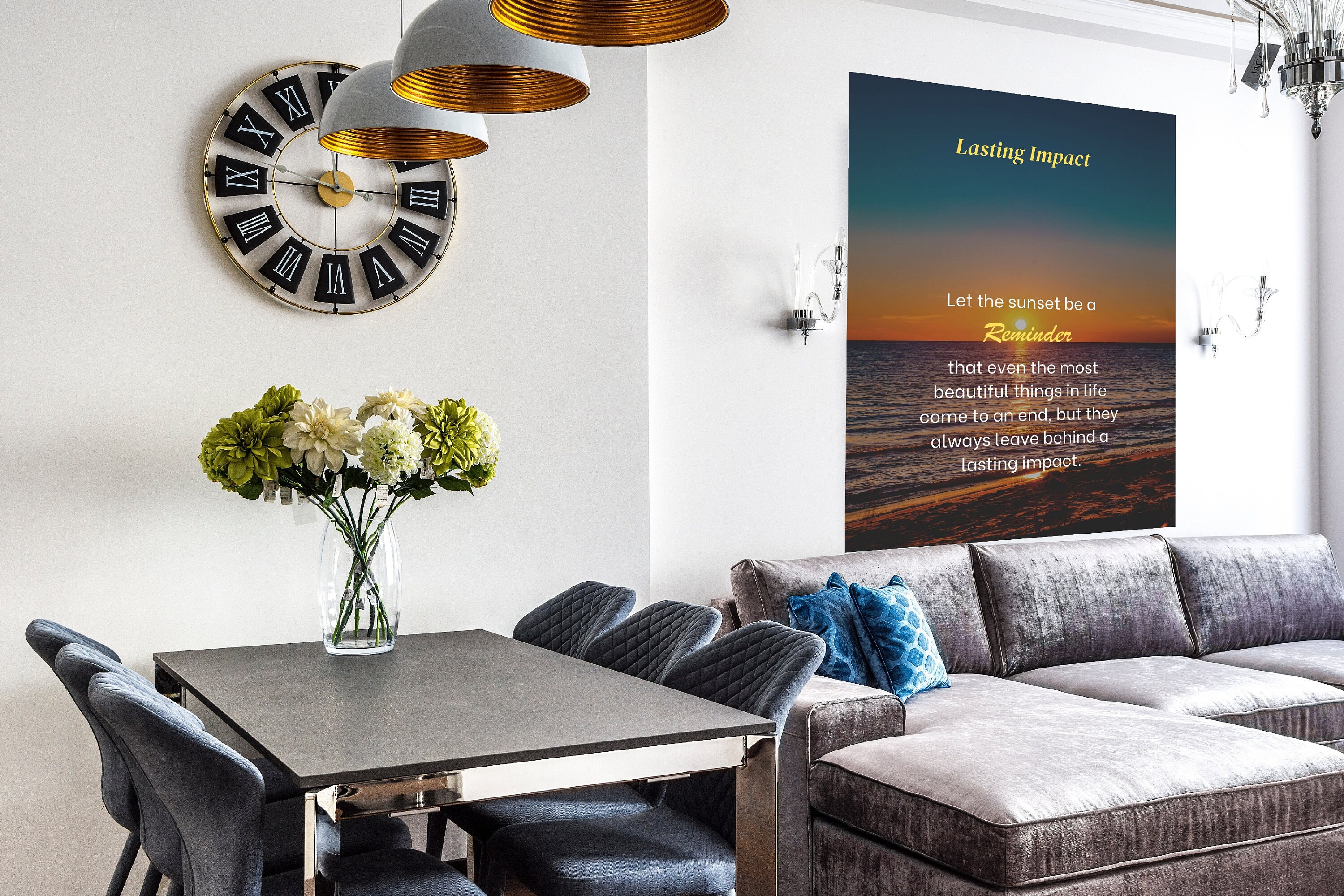 Colorful,sunset Poster Gift, Printable Wall Art Motivational, Wall Art ...