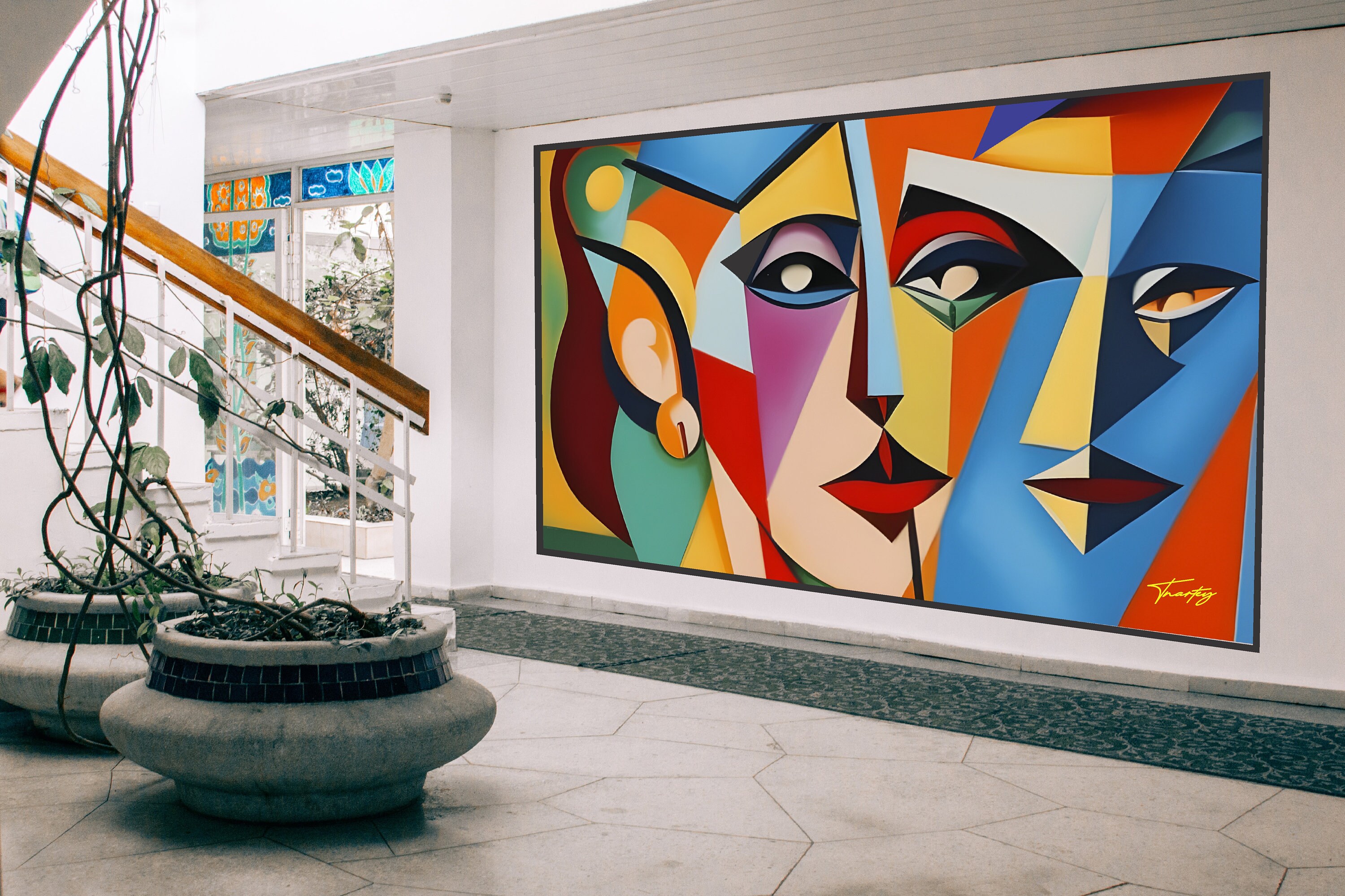 One of a Kind Giant Picasso's Muse 72 X 45 Picasso Home Decor, Original ...