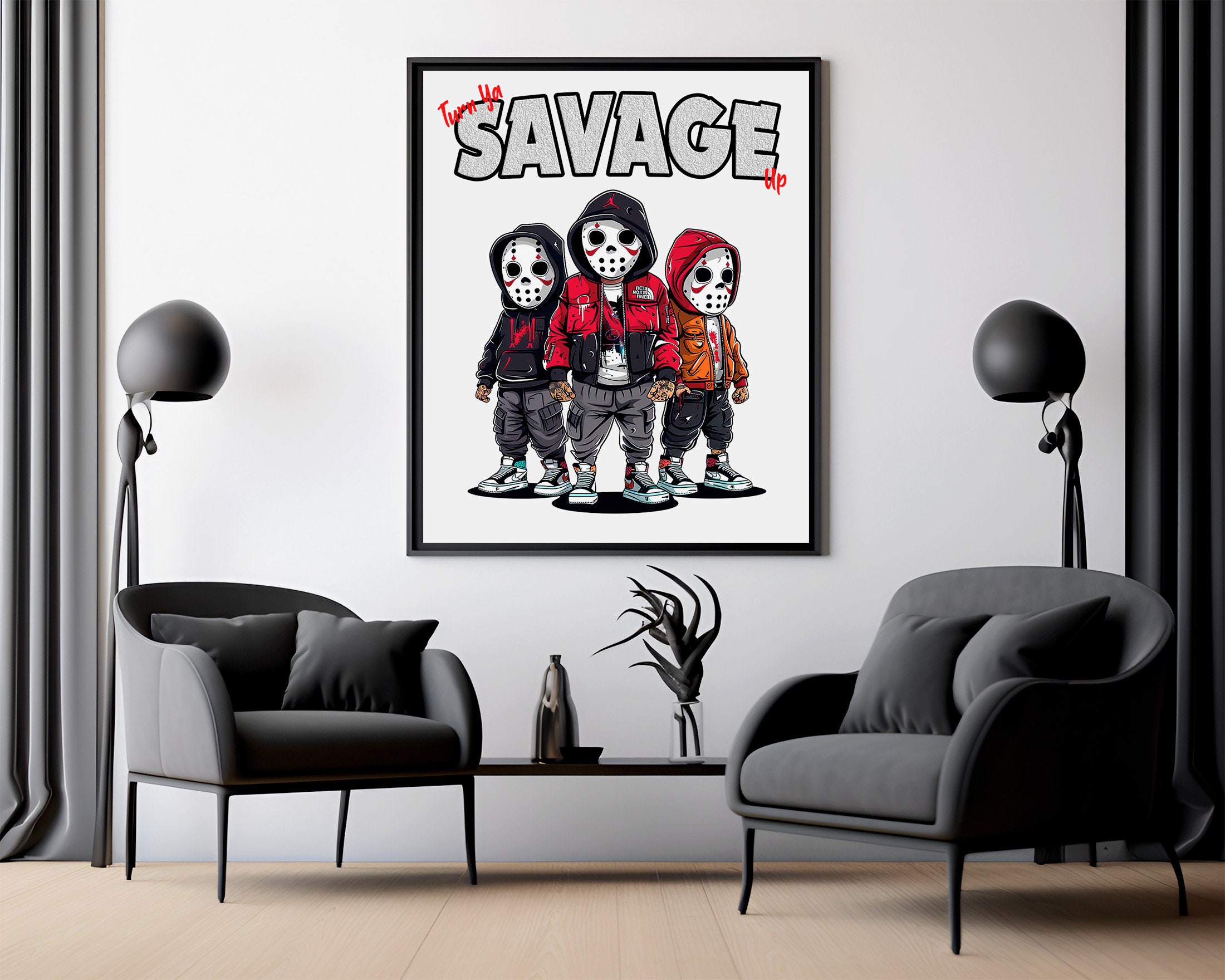 Jason Mask SVG Urban Clipart, Horror Film Art, Streetwear Aesthetic T ...