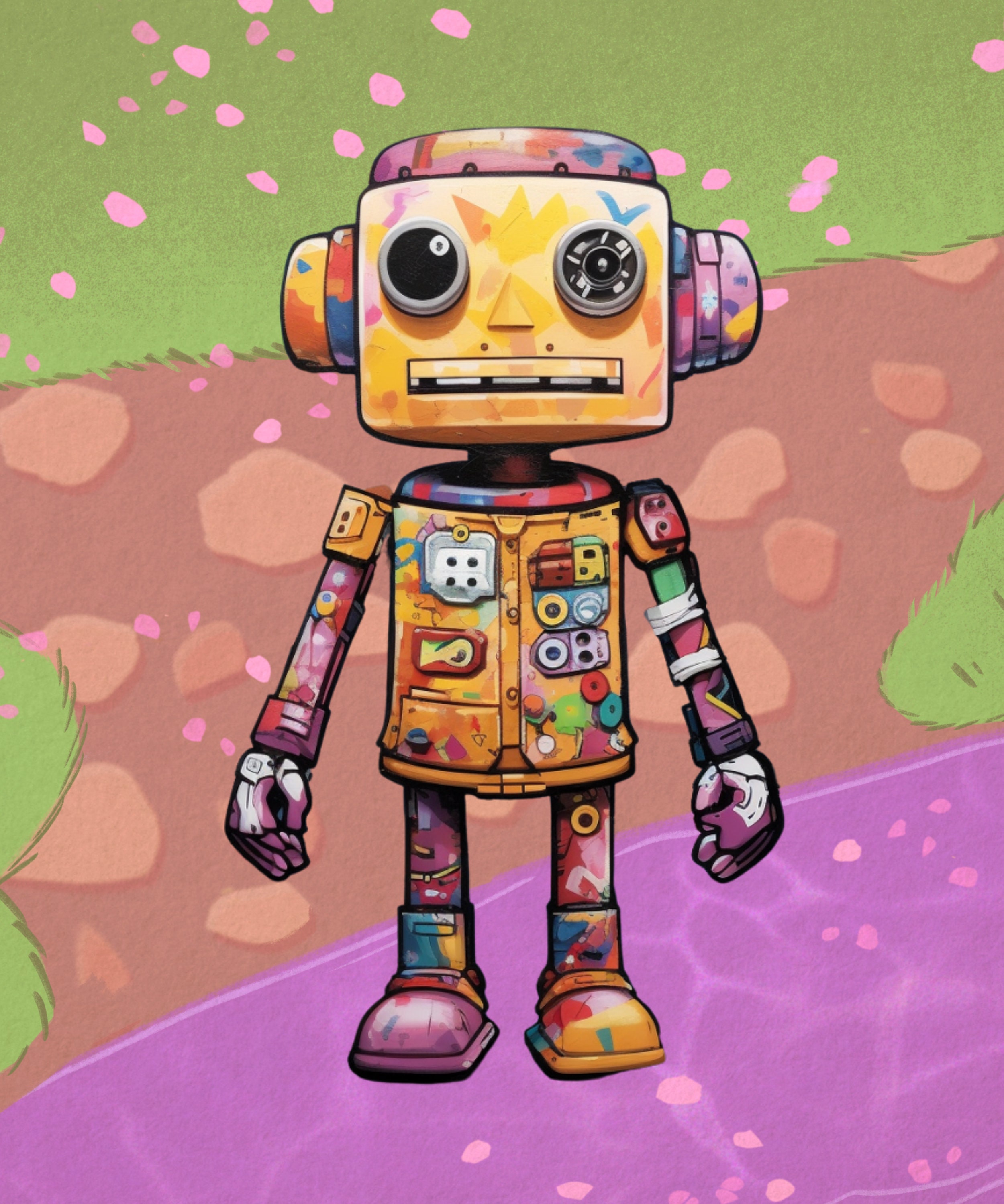 Robots Digital Paper Robot Clipart Cut Files Cricut - Etsy UK