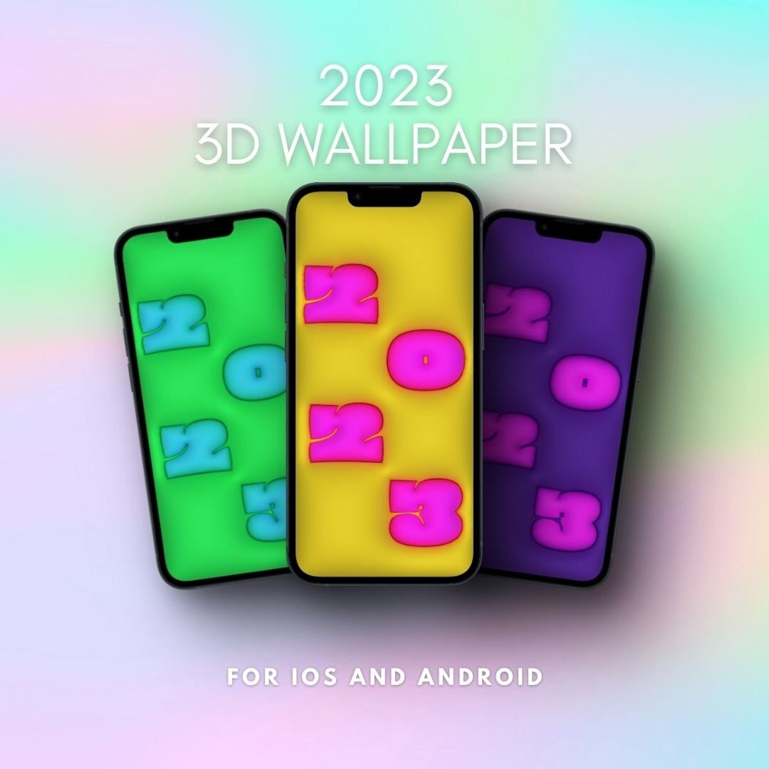 2023 3D WALLPAPER Year Wallpaper iPhone Wallpaper Home Screen Android ...