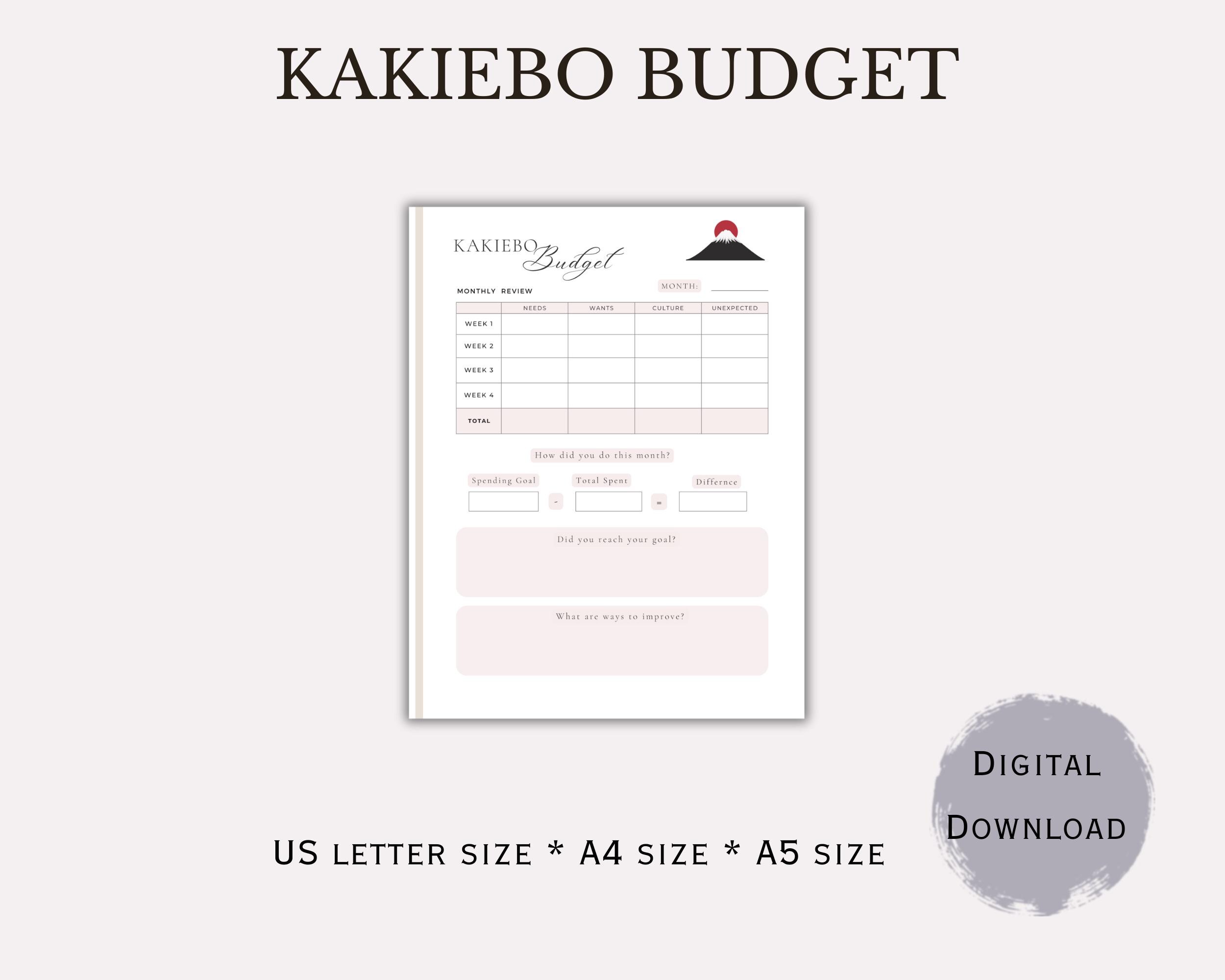 Kakeibo Budget Template: Minimal Finance Tracker (digital Download) - Etsy