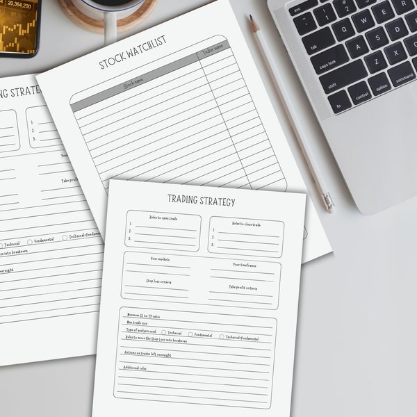 Trading Journal Template - Etsy