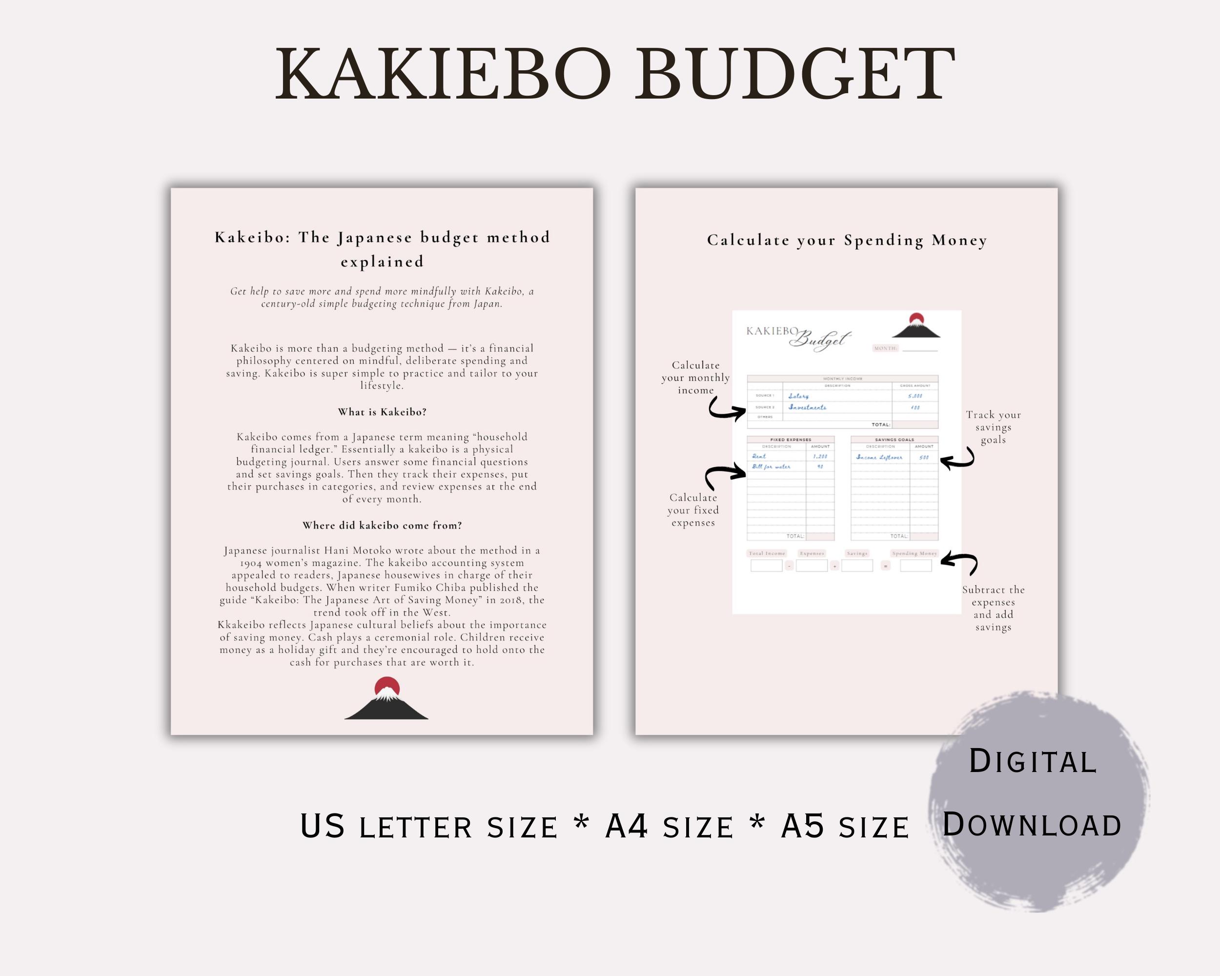 Kakeibo Budget Planner Savings Tracker Expense Tracker Monthly Budget ...