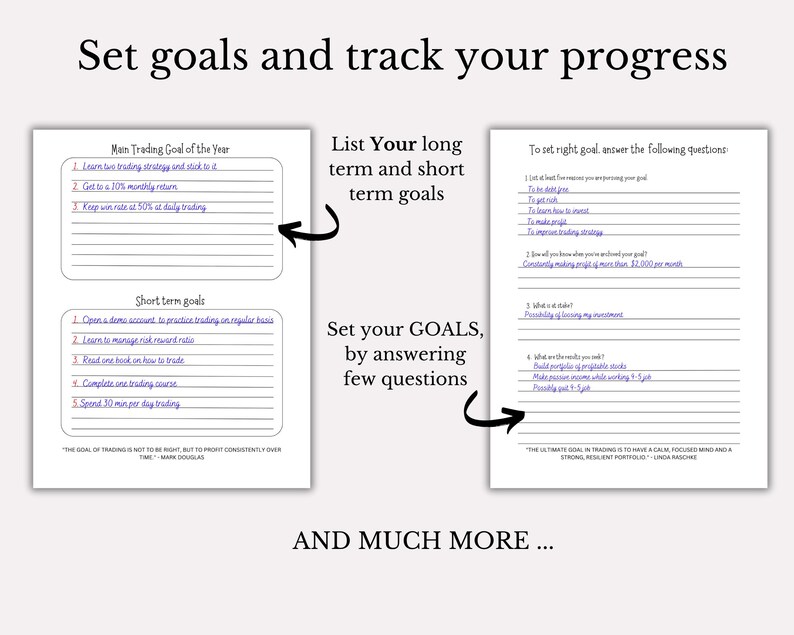 Trading Journal Printable | Stock Options Bitcoin Trade Log PDF ...