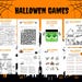 Printable Halloween Games Bundle, Halloween Preschool Games, Halloween ...