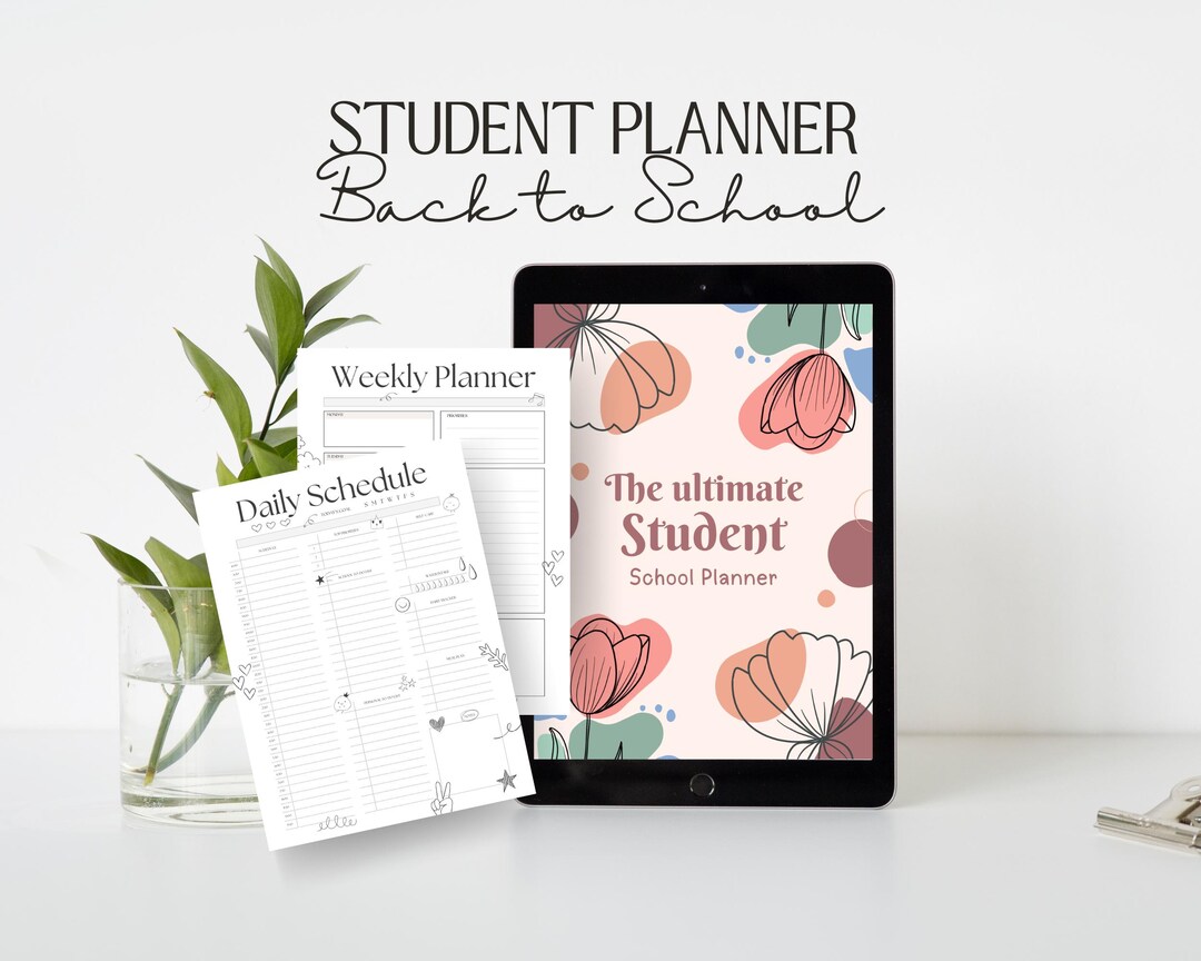 Printable Student Planner Bundle: Academic Daily, Weekly (digital ...