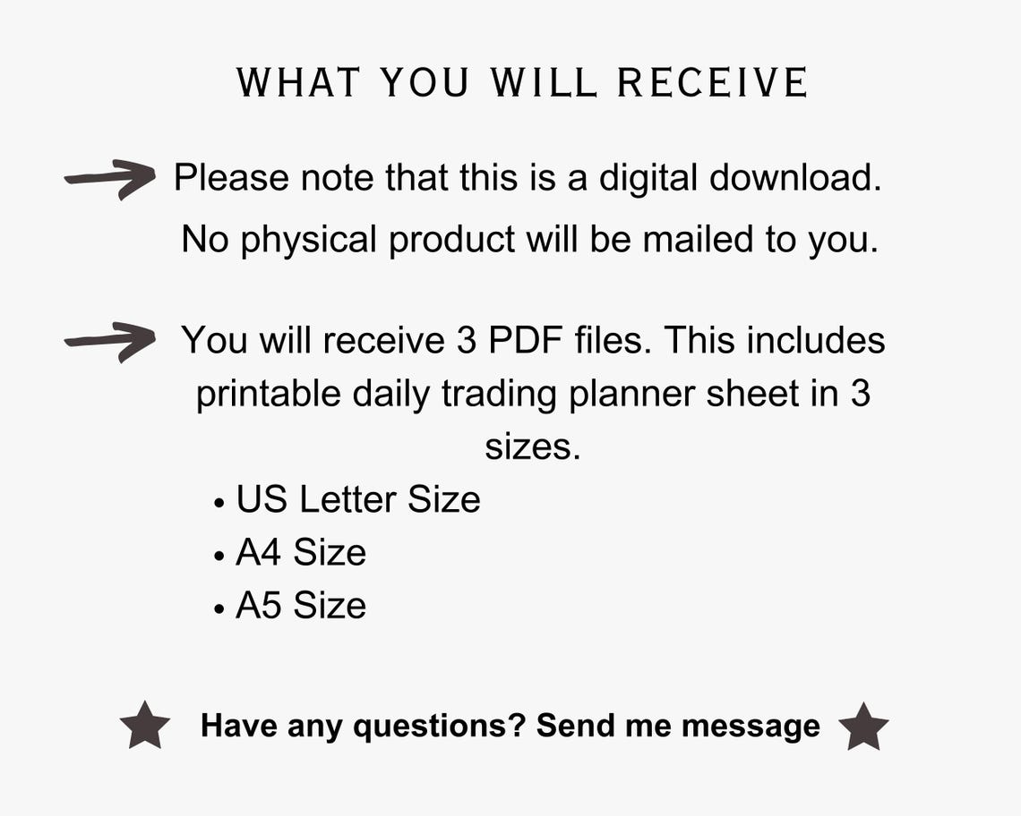 Daily Trading Planner With Goals Setting, Mindset Journal Tracker ...