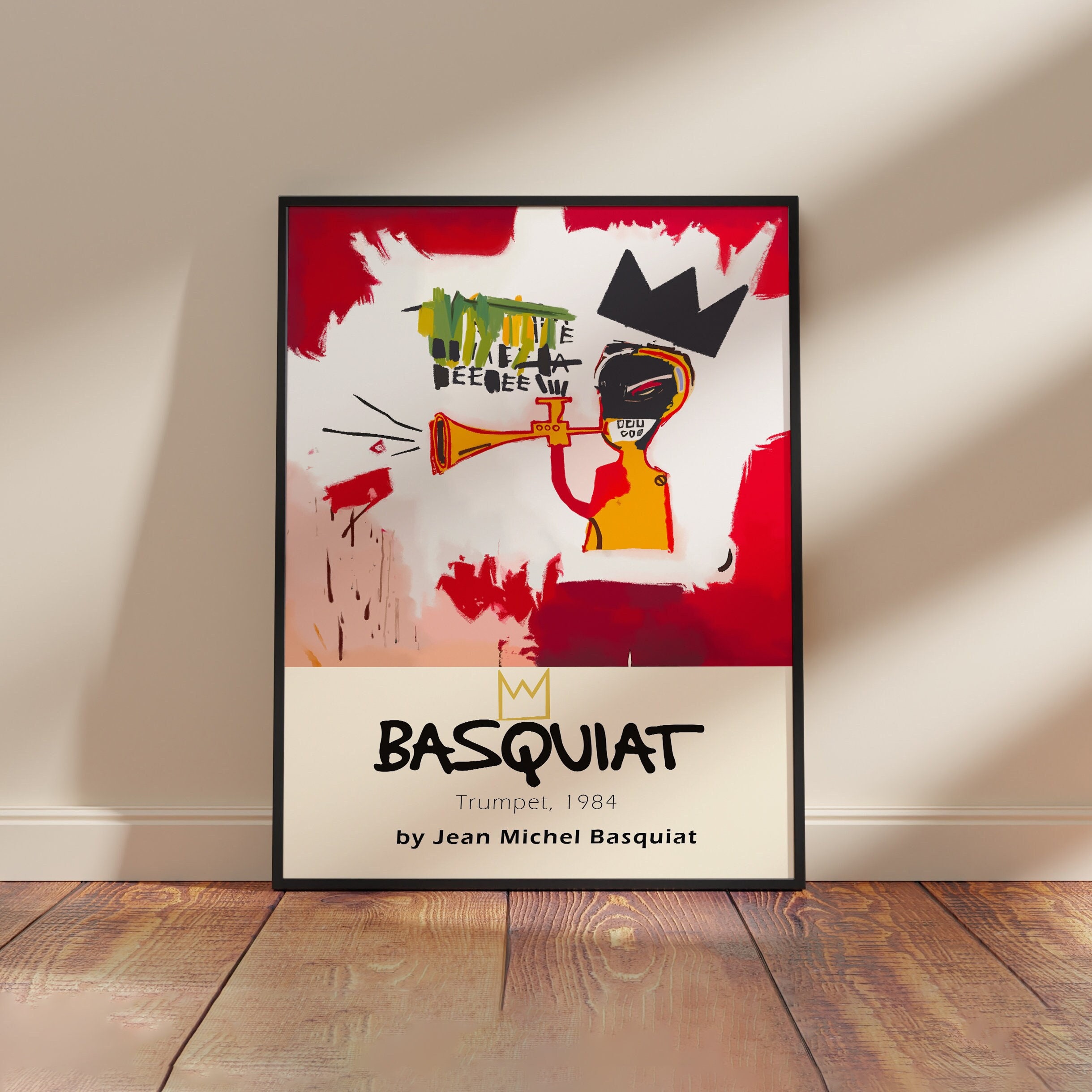 Basquiat Trumpet Print, Jean-michel Basquiat Download, Basquiat Artwork ...
