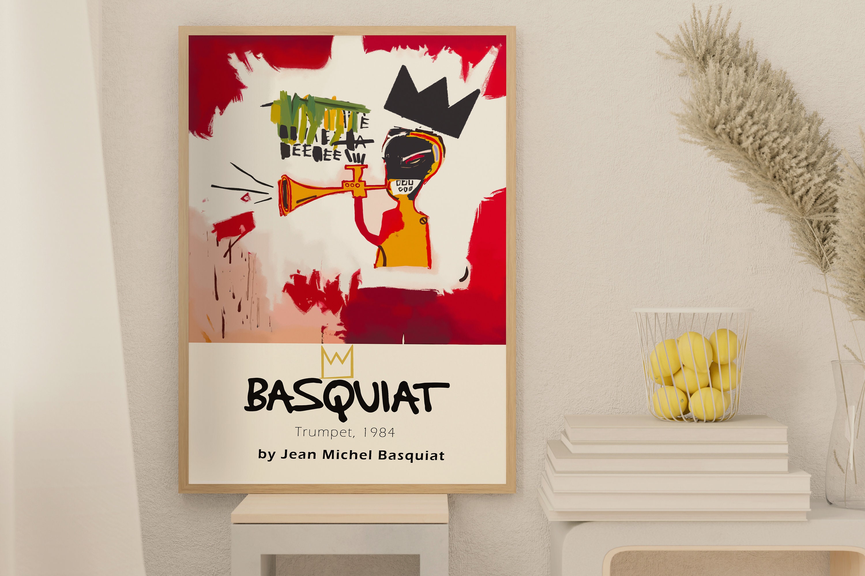 Basquiat Trumpet Print, Jean-michel Basquiat Download, Basquiat Artwork ...