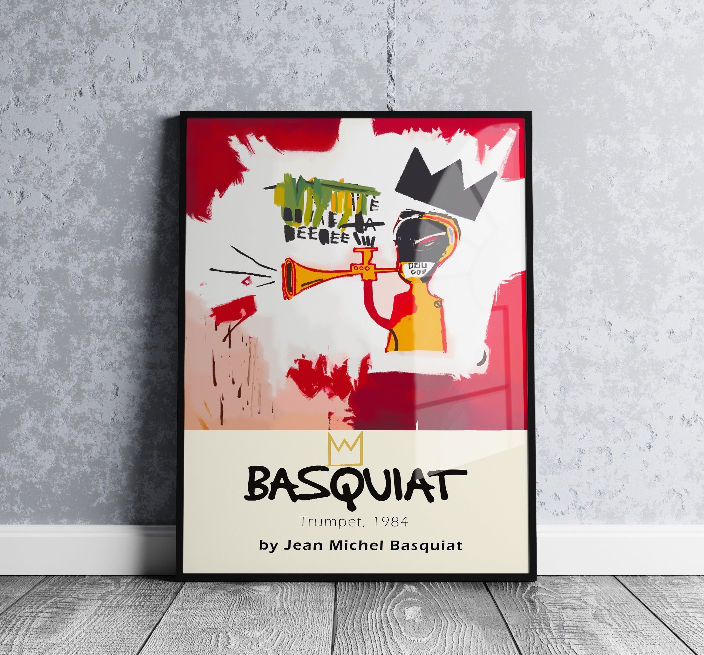 Basquiat Trumpet Print, Jean-michel Basquiat Download, Basquiat Artwork ...