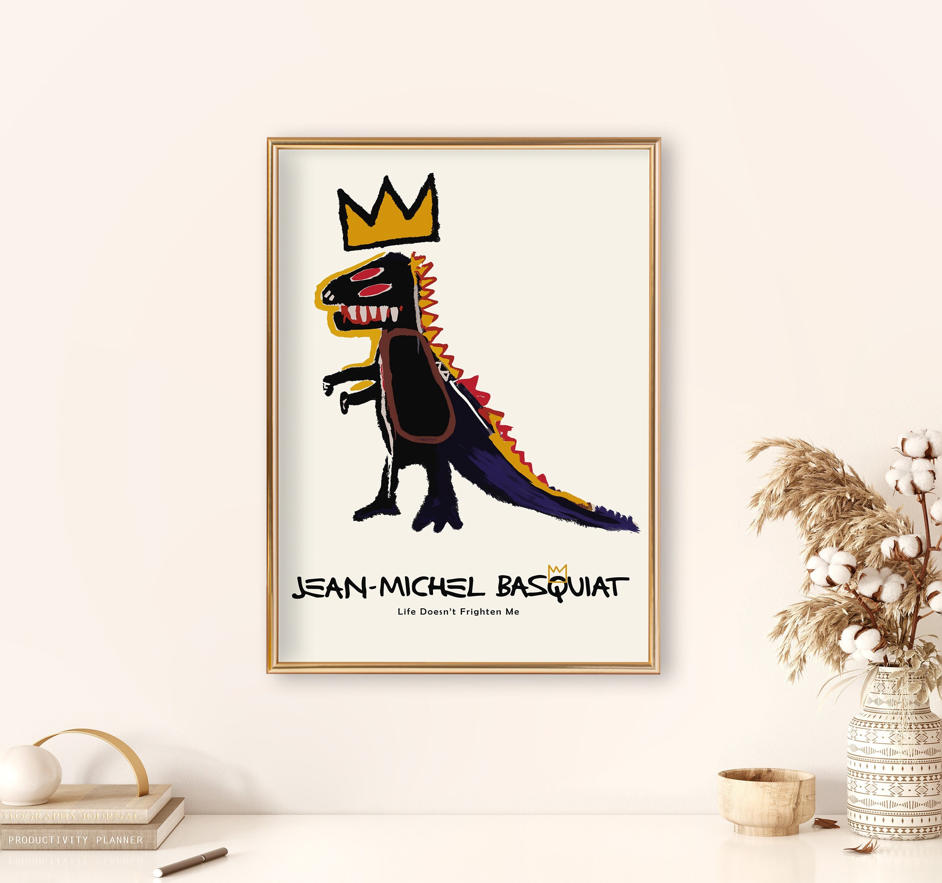 Basquiat King Dino Print, Jean-michel Basquiat's Graffiti, Basquiat ...
