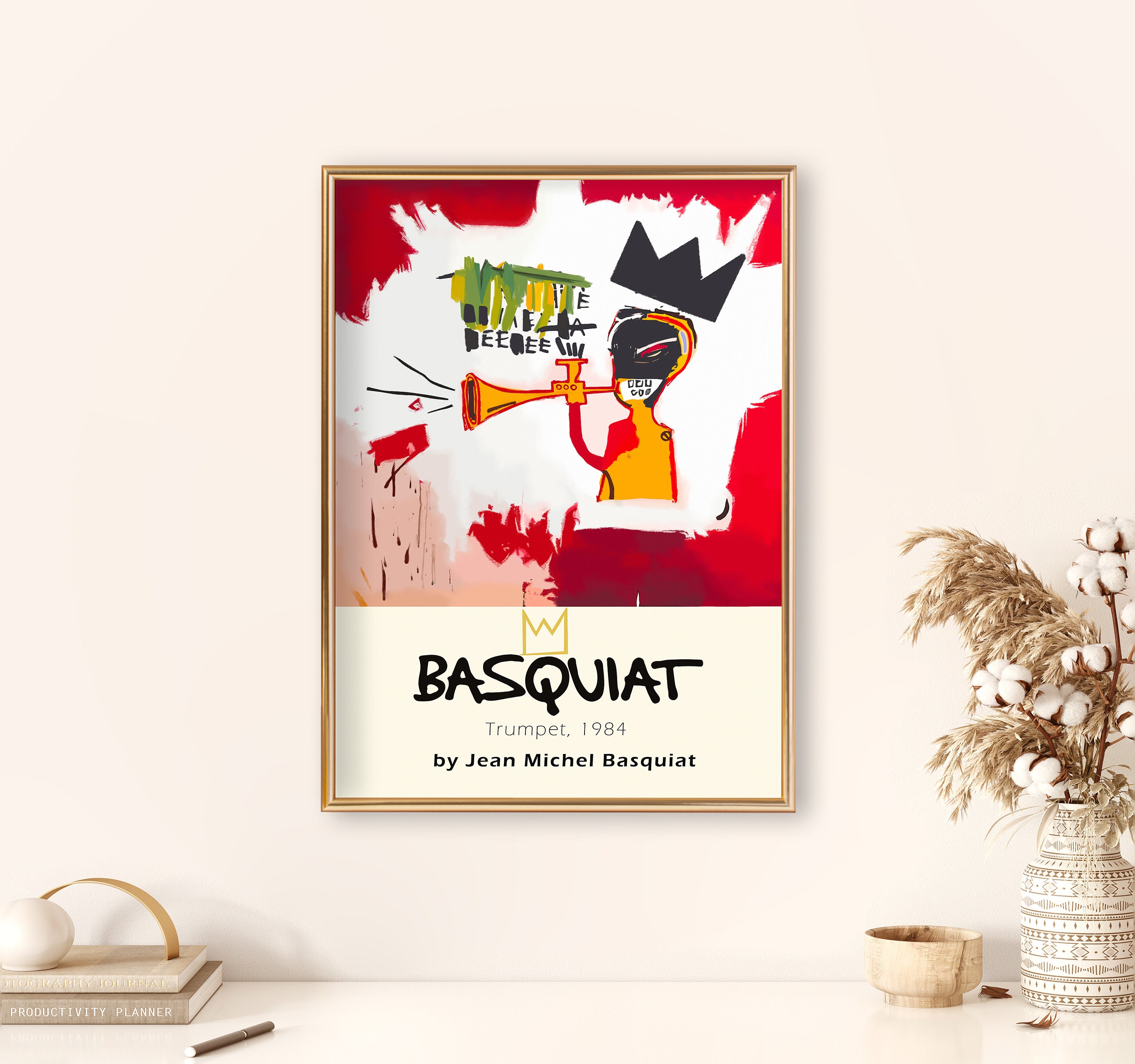 Basquiat Trumpet Print, Jean-michel Basquiat Download, Basquiat Artwork ...