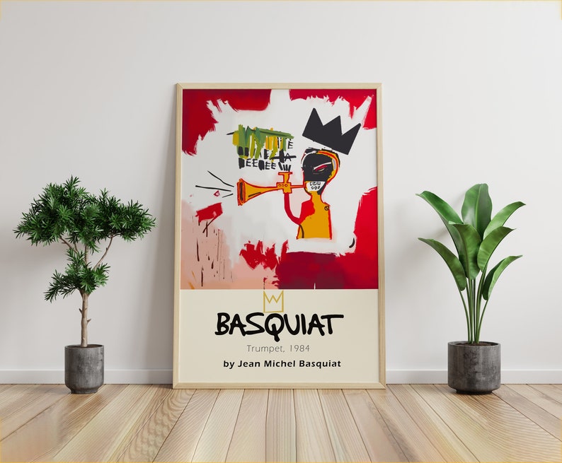 Basquiat Trumpet Print, Jean-michel Basquiat Download, Basquiat Artwork ...
