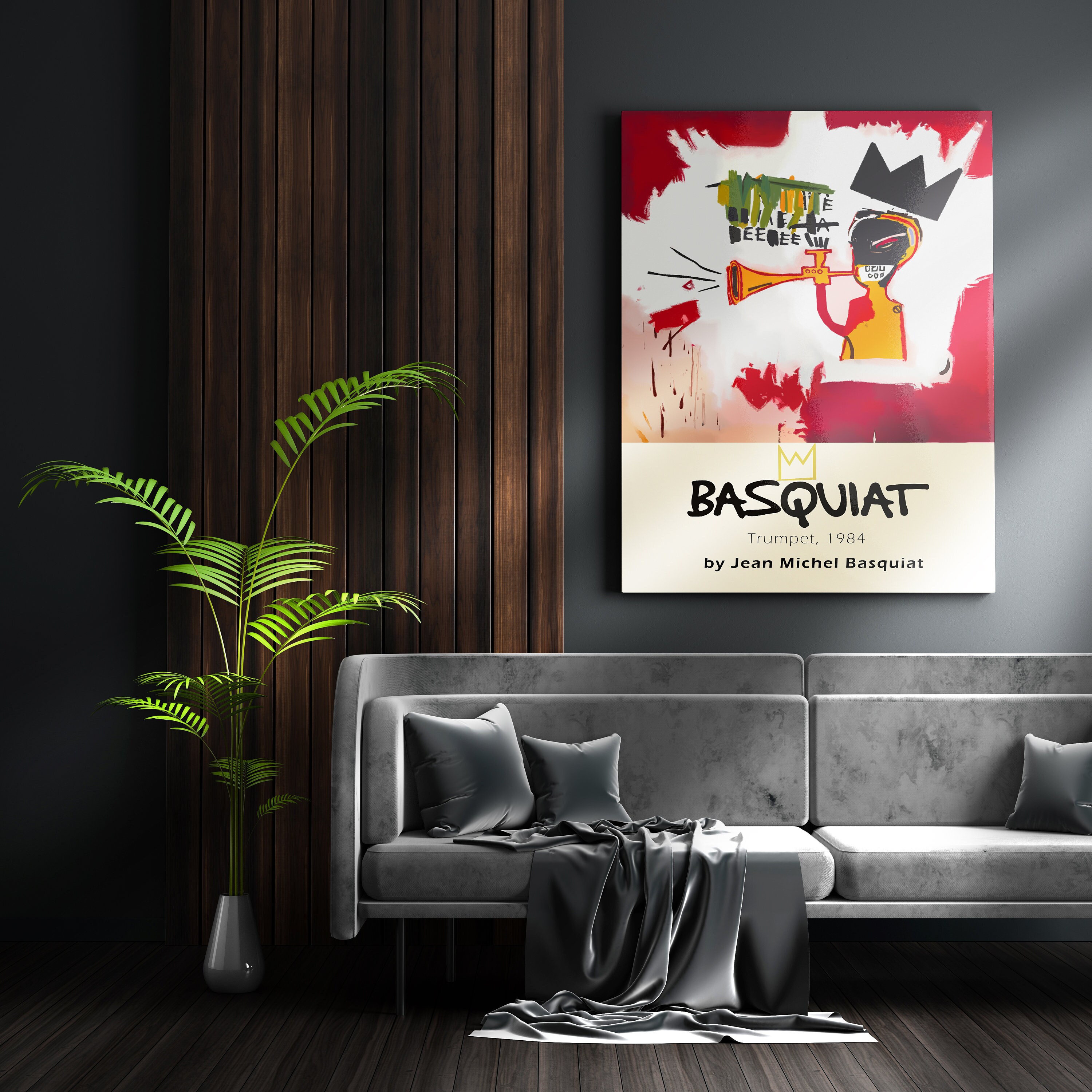Basquiat Trumpet Print, Jean-michel Basquiat Download, Basquiat Artwork ...