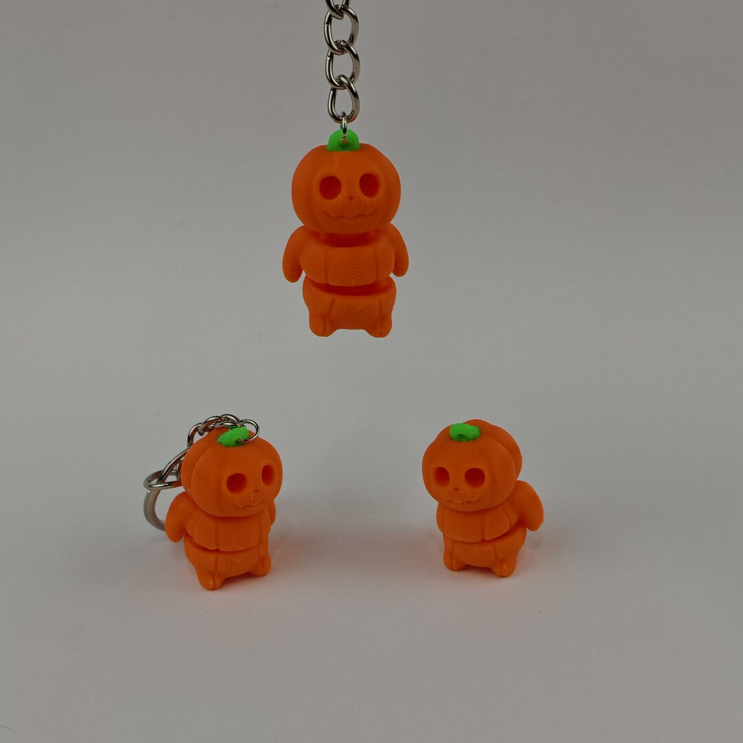 CLEARANCE Halloween 3D Printed Pumpkin Men Keychains - Etsy