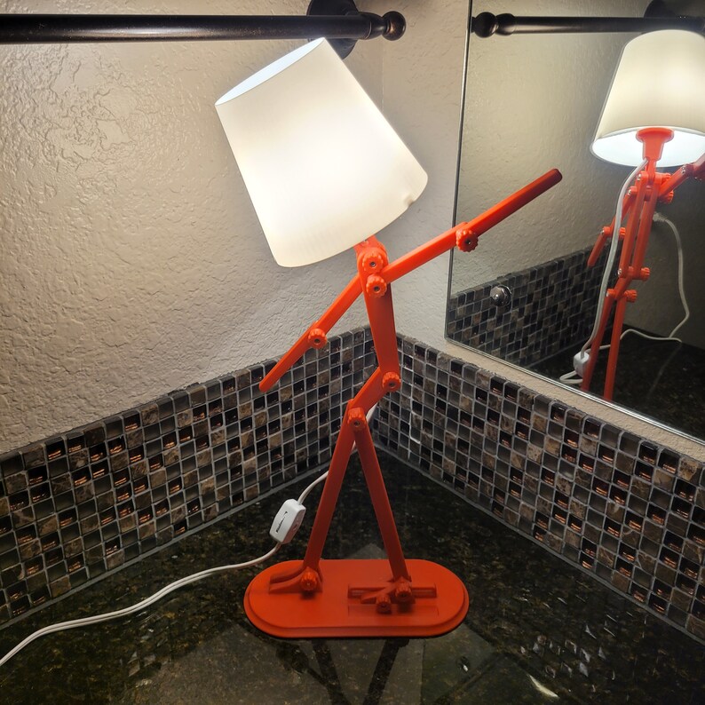 Posing Stick Figure Lamp - Etsy
