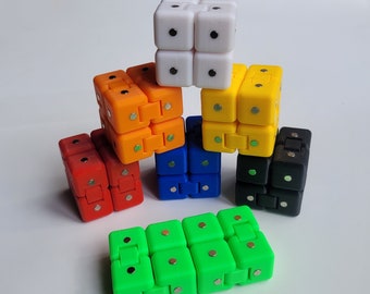 Fidget Toy Infinity Cube Montessori Educational Baby Toys Crochet Adhd ...