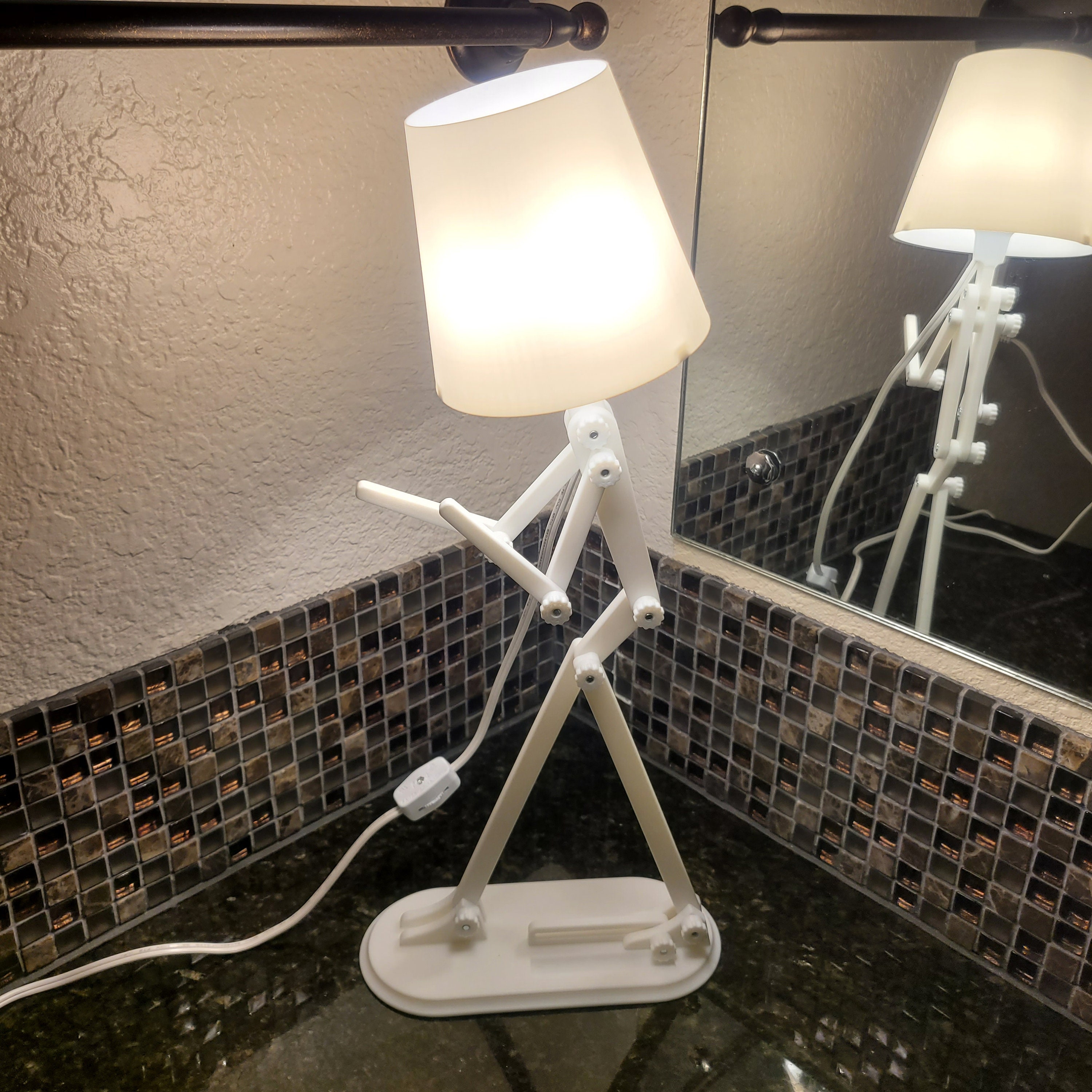 Posing Stick Figure Lamp - Etsy