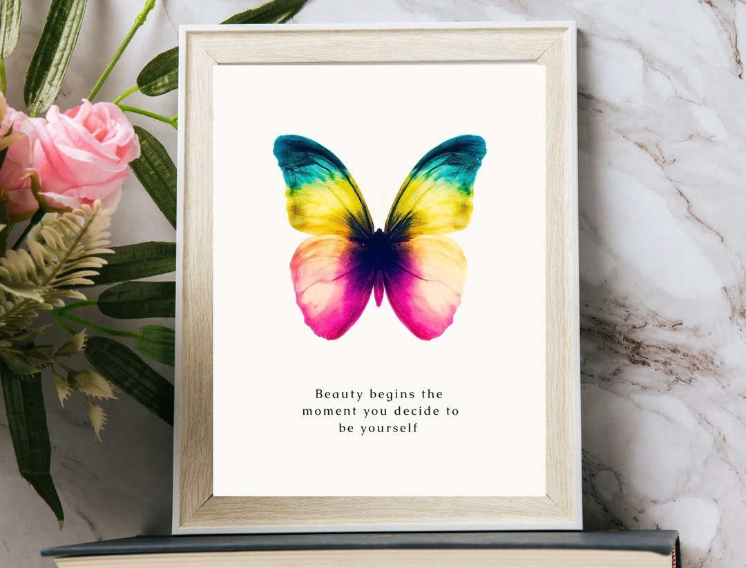 ADHD Printable Rainbow Butterfly Infinity Symbol Wall Art for - Etsy