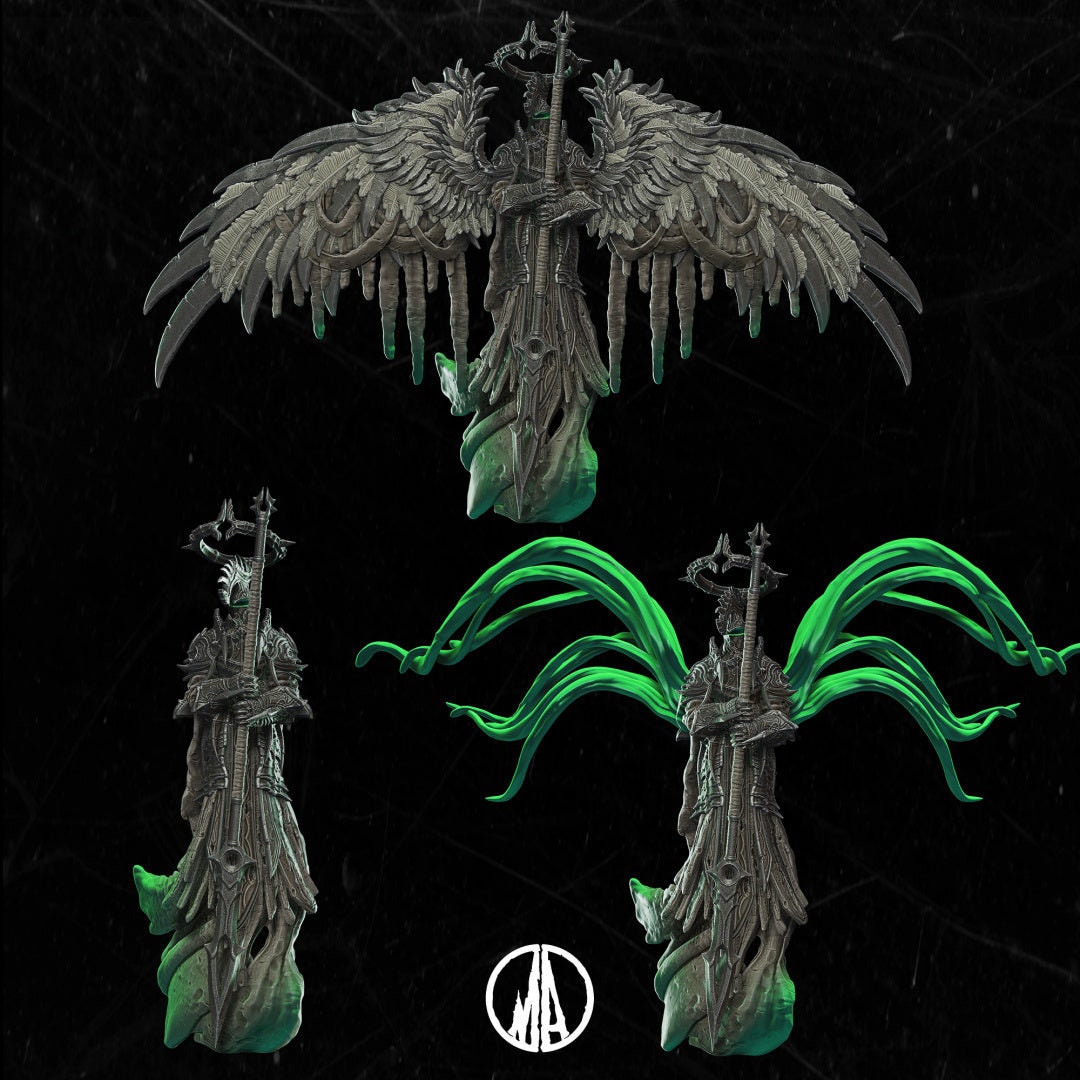 Fallen Angel Miniature | Monolith Arts - Etsy