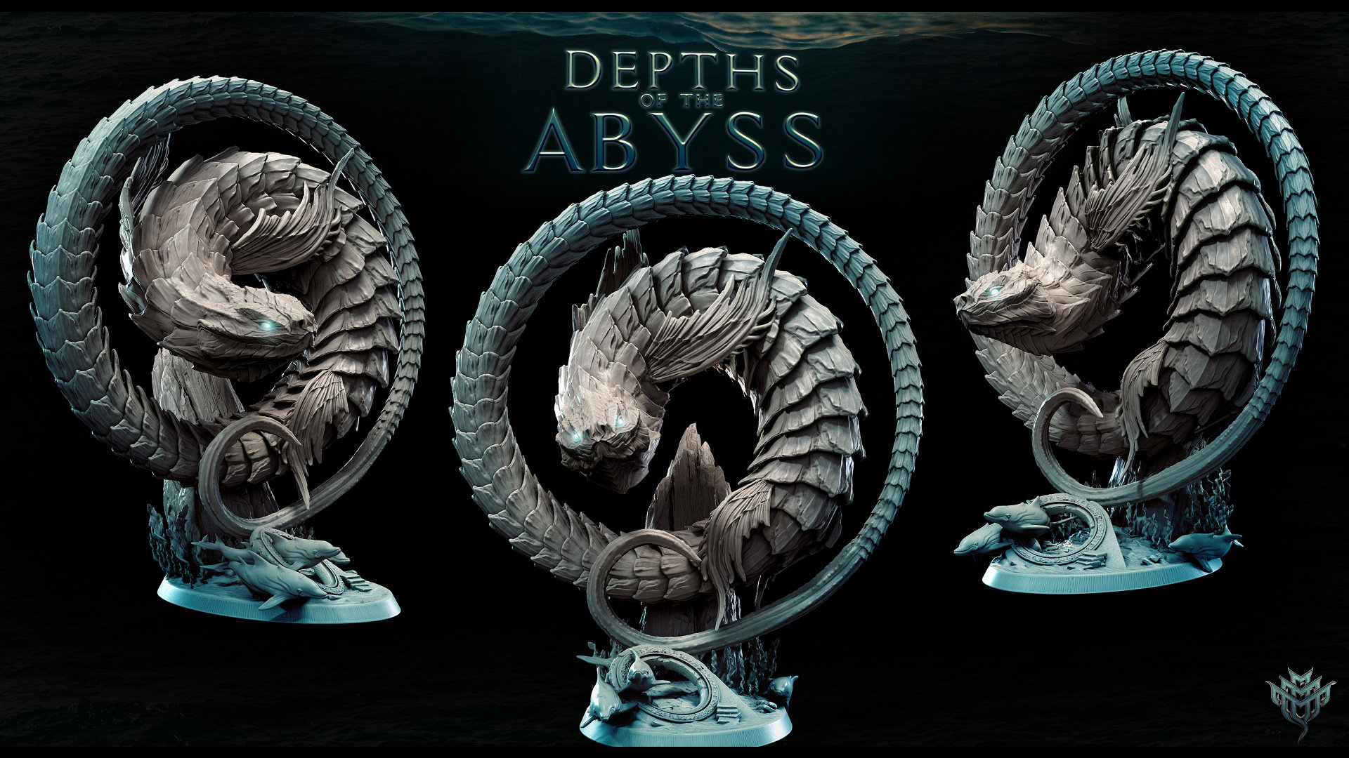 Abyssal Sea Serpent Miniature | Mini Monster Mayhem | Sea Monster ...