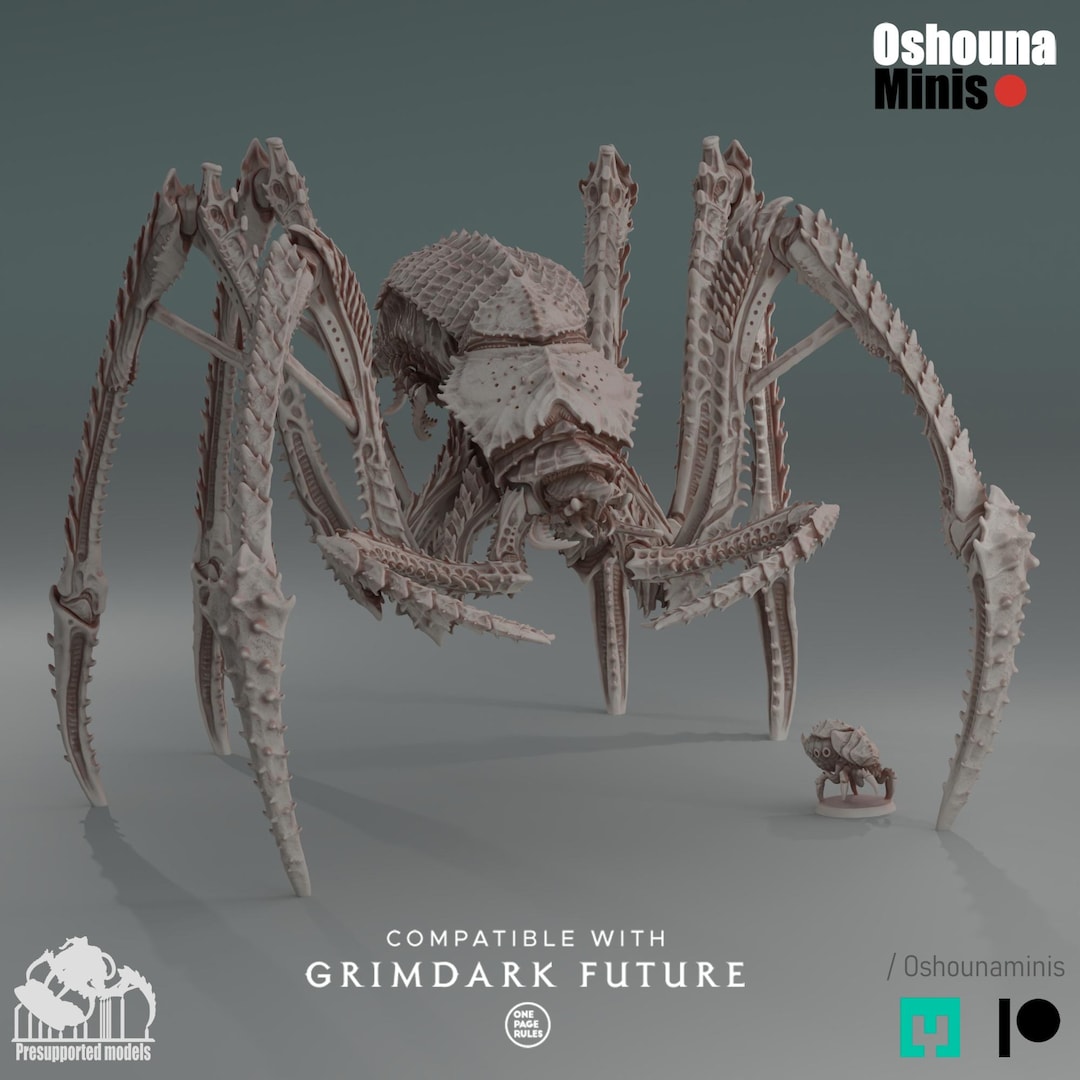 Deep Hive Titan Miniature | Oshouna Minis | Wargaming | OPR Alien Hives ...