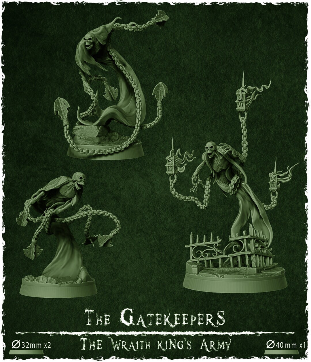 Gatekeepers Miniatures | the Wraith King's Army | Z.axis - Etsy