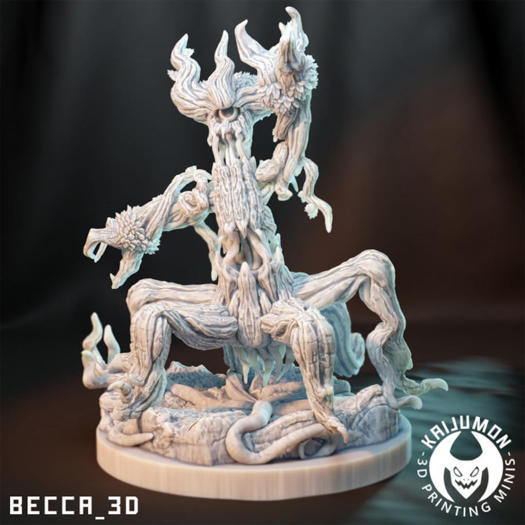 Kaijumon Revenant Treant Miniature | 3D Printed Collectible | Figurine ...