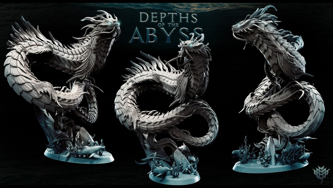 Abyssal Sea Serpent Miniature | Mini Monster Mayhem | Sea Monster ...