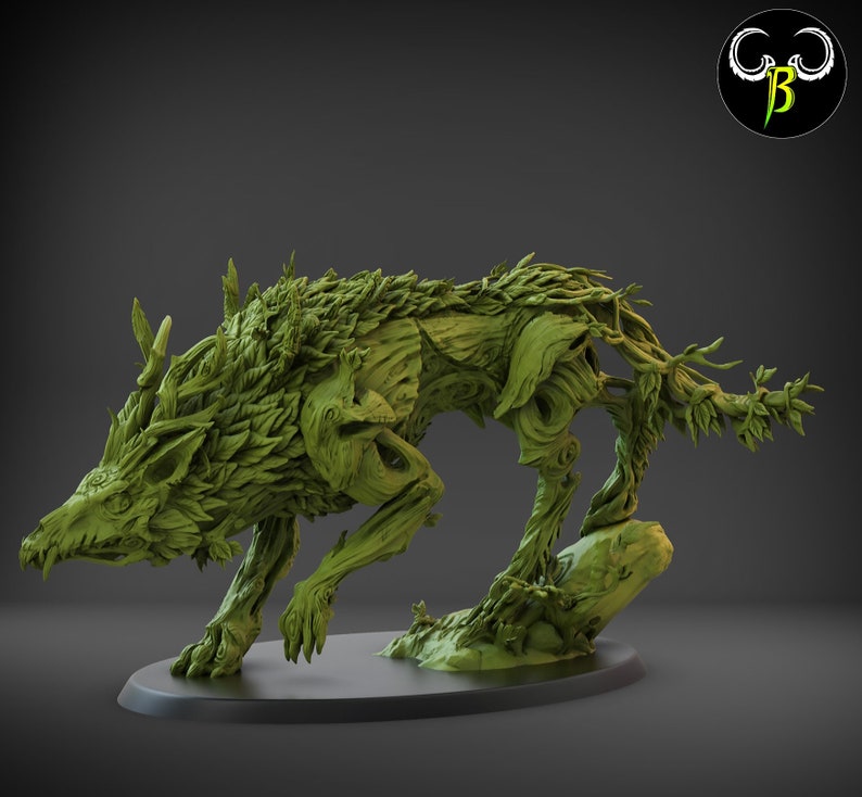 Sacred Predator Miniature | Clay Beast Creations - Etsy