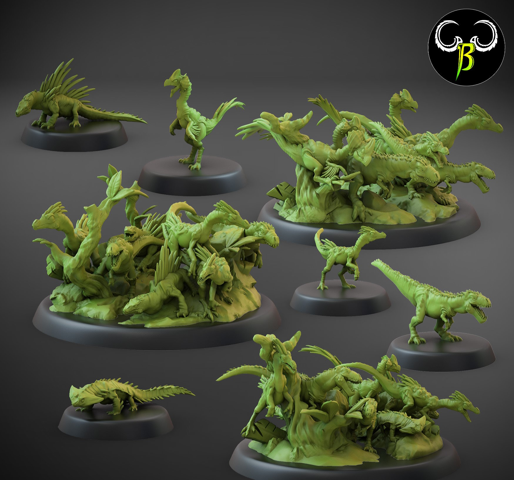 Saurian Swarms Miniatures Bundle Clay Beast Creations - Etsy