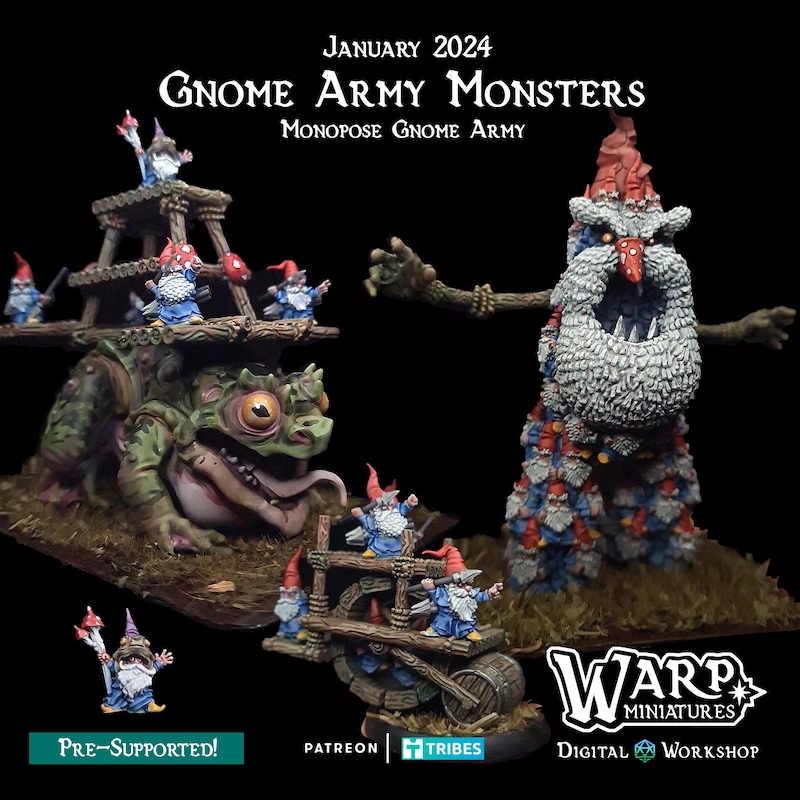 Gnome Table Top Minis - Etsy