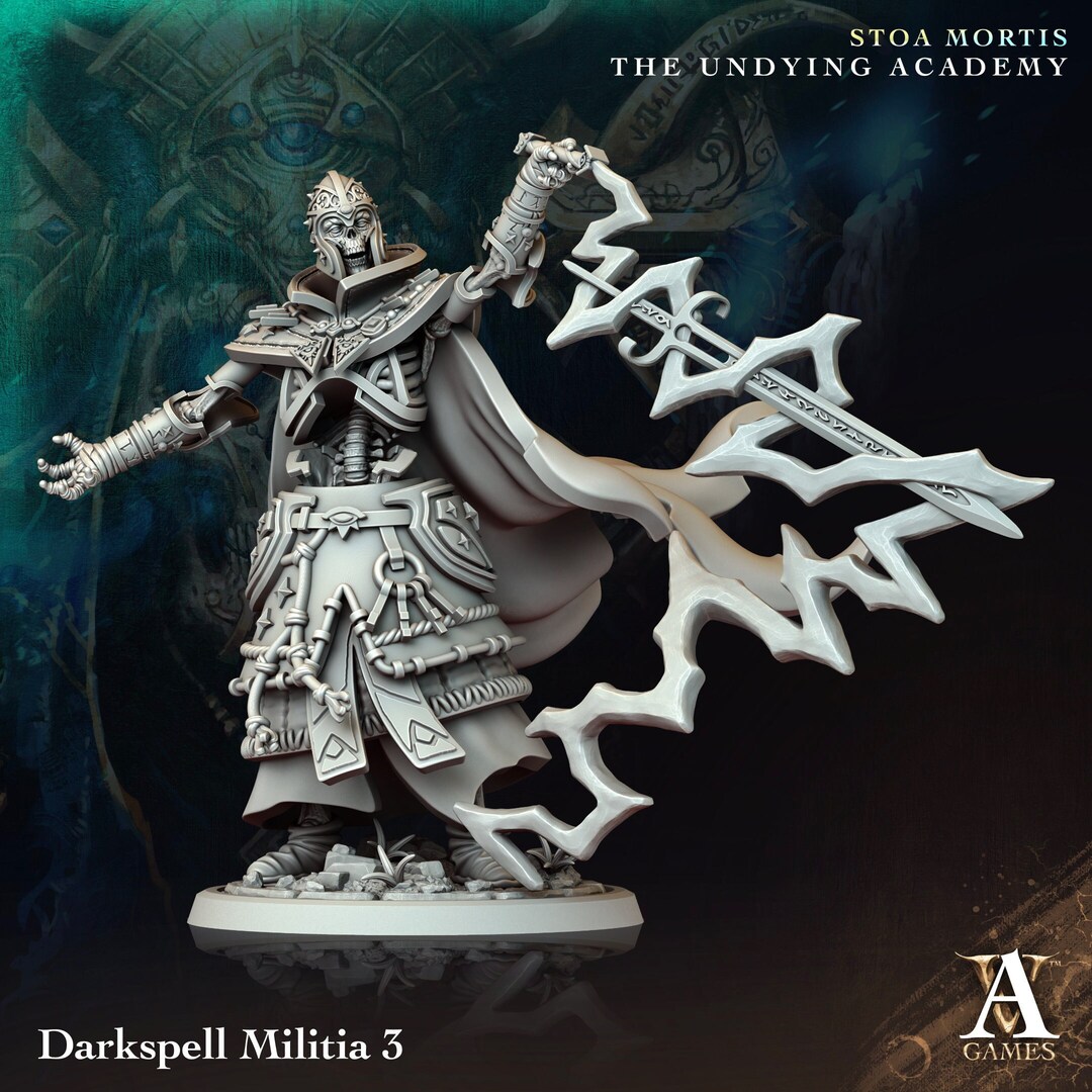 Darkspell Militia Miniatures (set of 4 Unique) | Archvillain Games ...