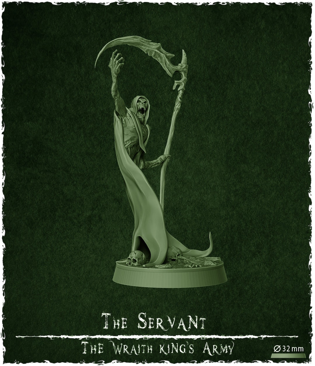 The Servant Miniature | the Wraith King's Army | Z.axis - Etsy