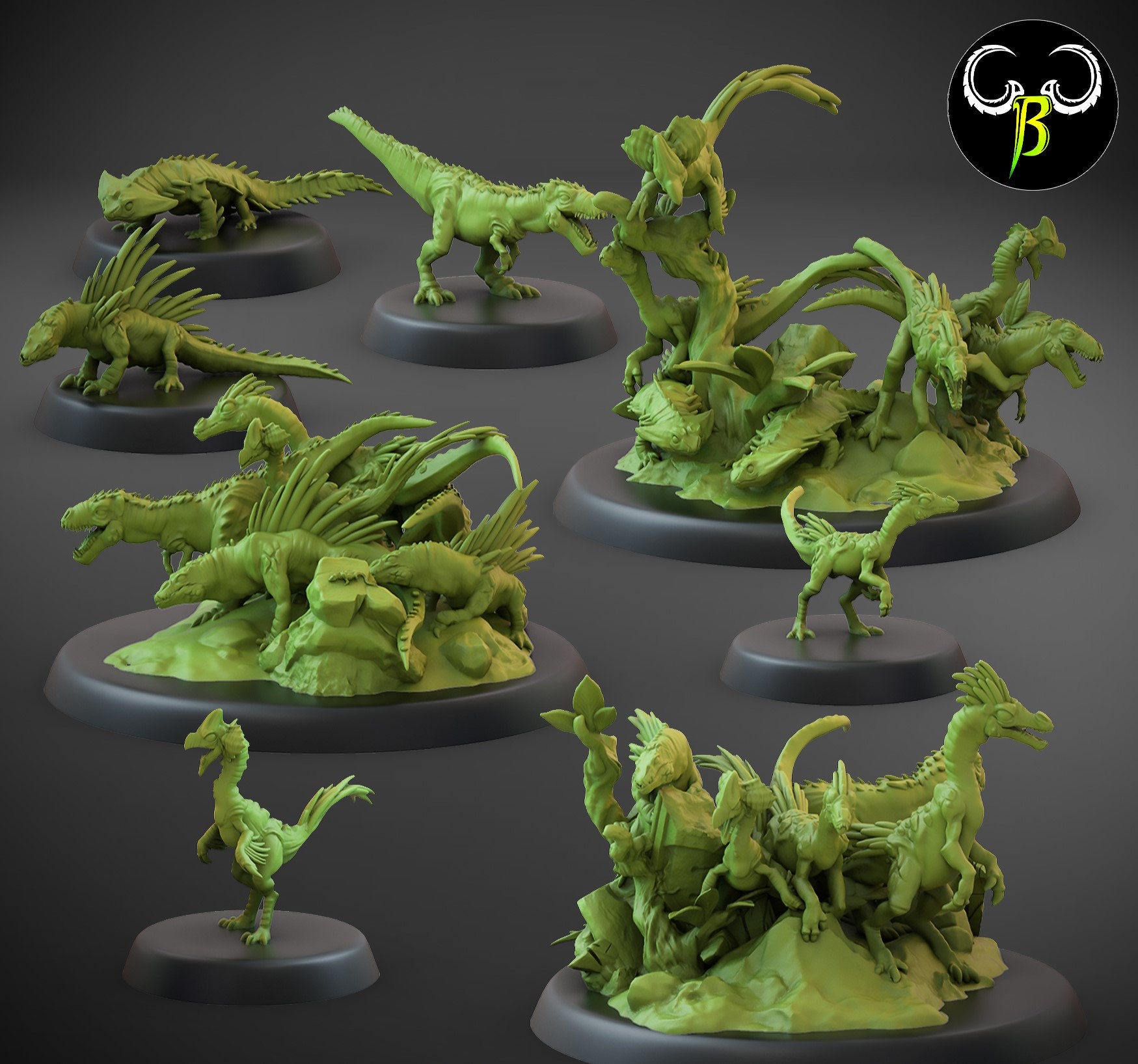 Saurian Swarms Miniatures Bundle Clay Beast Creations - Etsy