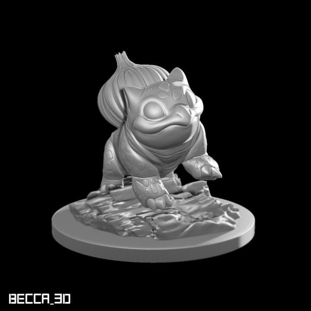 Kaijumon Bulb Toad Miniature | 3D Printed Collectible | Figurine - Etsy