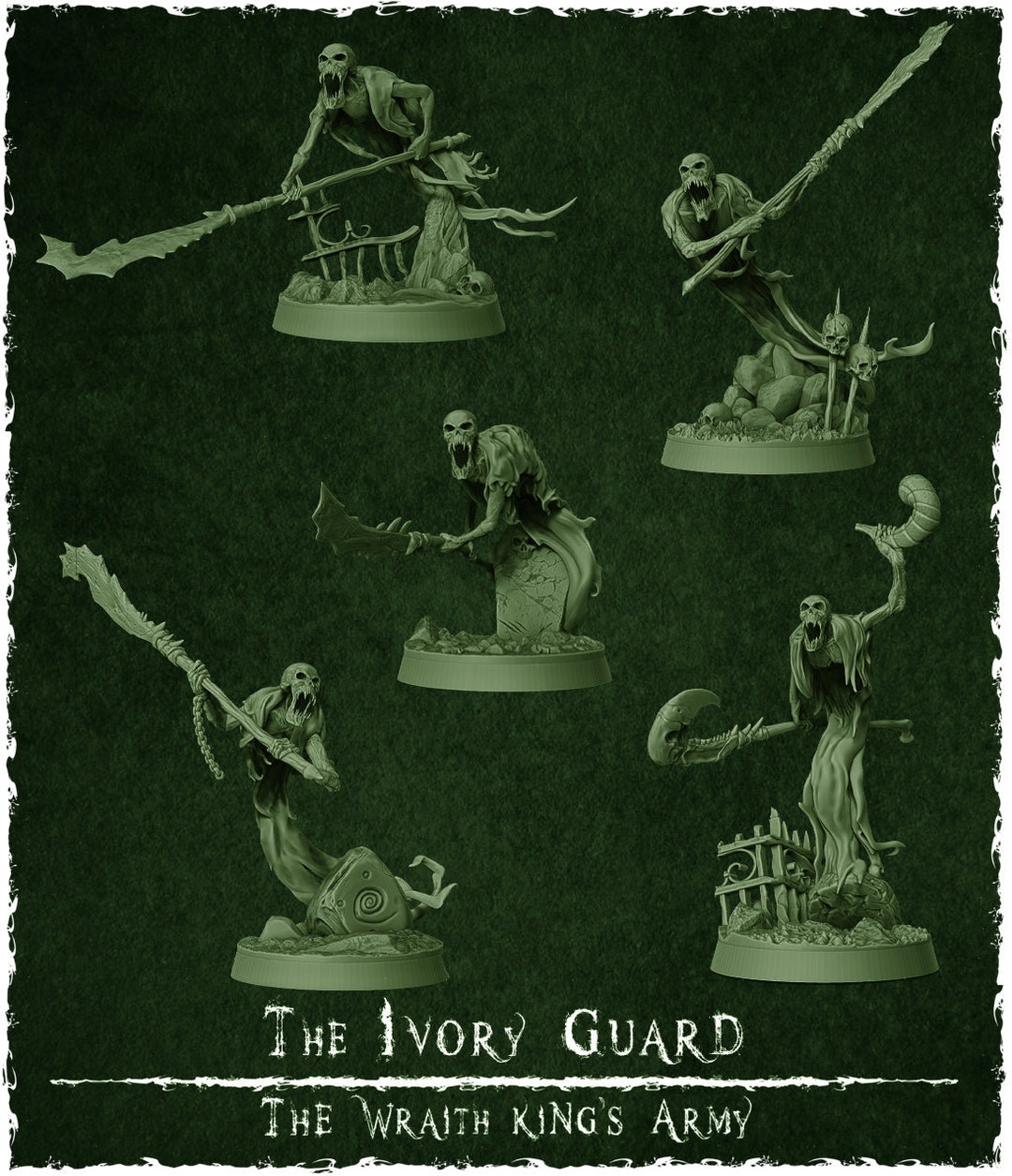Ivory Guard Miniatures the Wraith King's Army Z.axis - Etsy