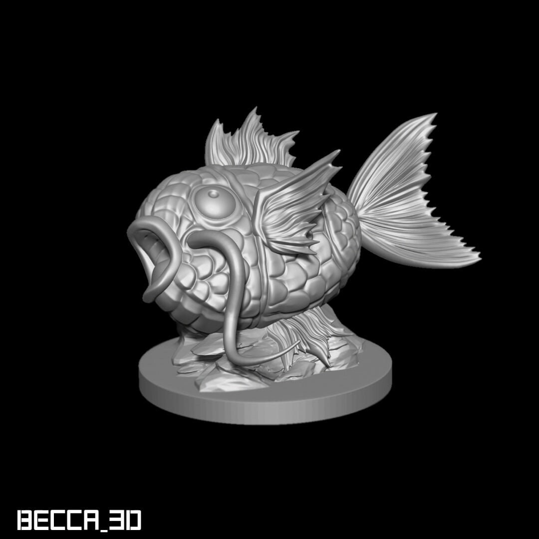 Kaijumon Karp Fish Miniature | 3D Printed Collectible | Figurine - Etsy