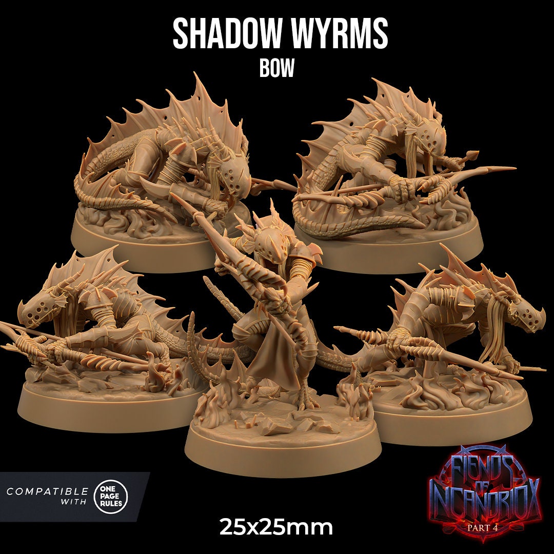 Shadow Wyrms Miniatures | Dragon Trappers Lodge - Etsy