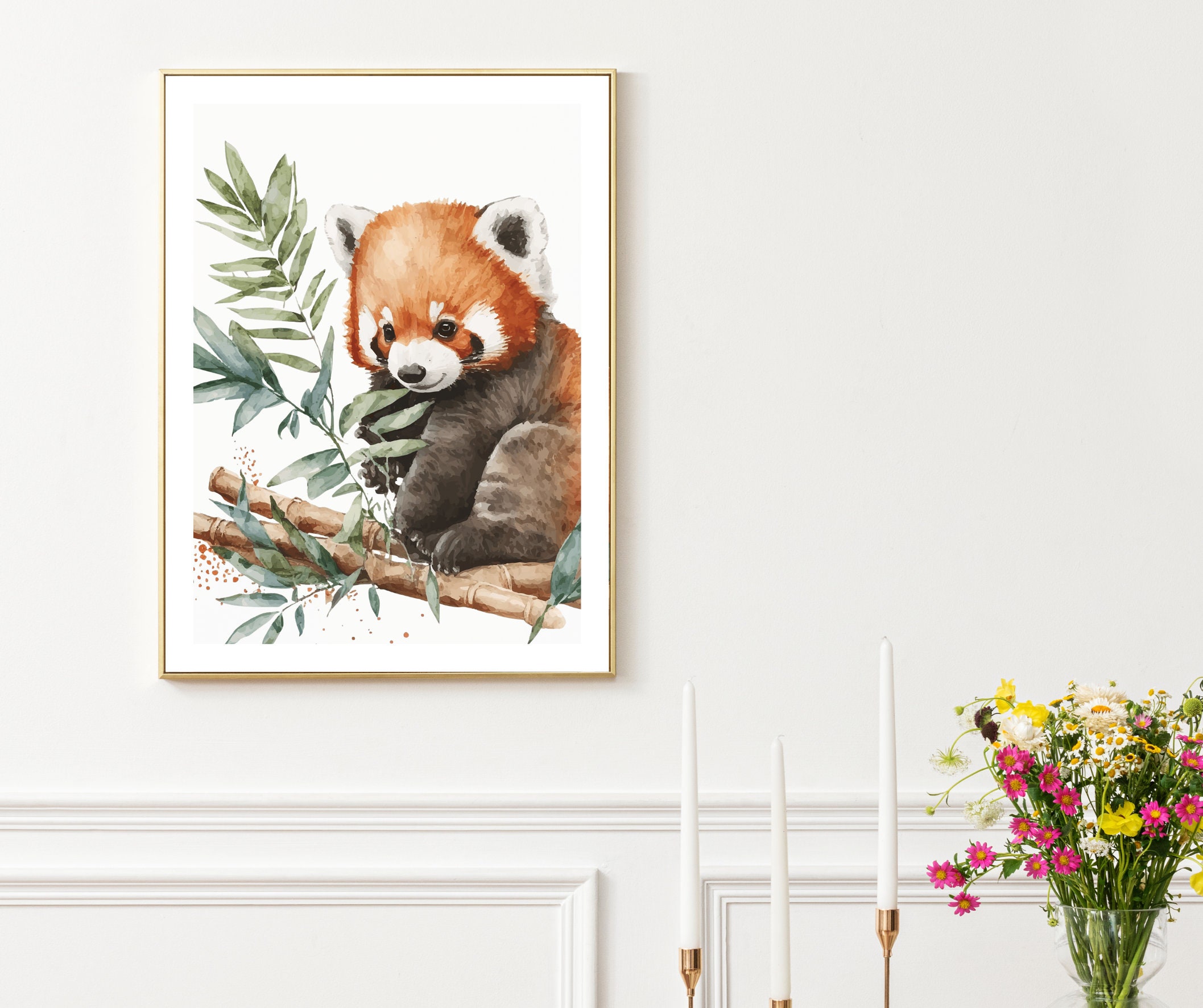 Watercolor Cute Baby Pandas Clipart Pack, Clipart for Commercial Use ...